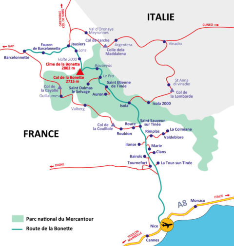 INFO ROUTE DE LA TINÉE & COL DE LA BONETTE - Auron - Saint Etienne de Tinée
